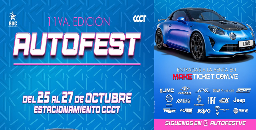 El AUTOFEST regresa al CCCT en su 11va edición